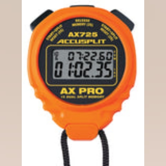 Accusplit | Other | Ax Pro 6 Memory Dual Split Stopwatch Orange New ...